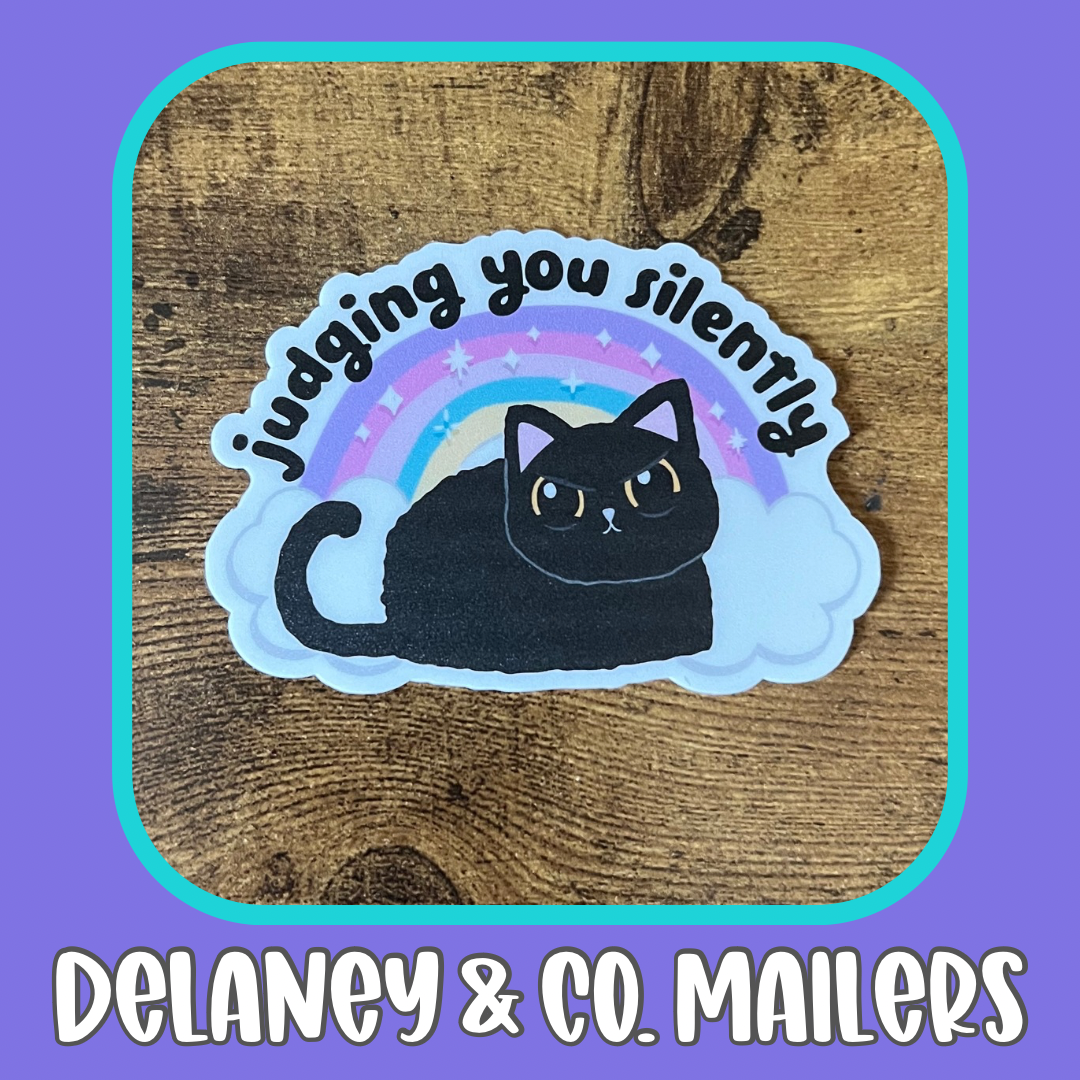 Judging You Silently [Vinyl Sticker] – Delaney & Co. Mailers