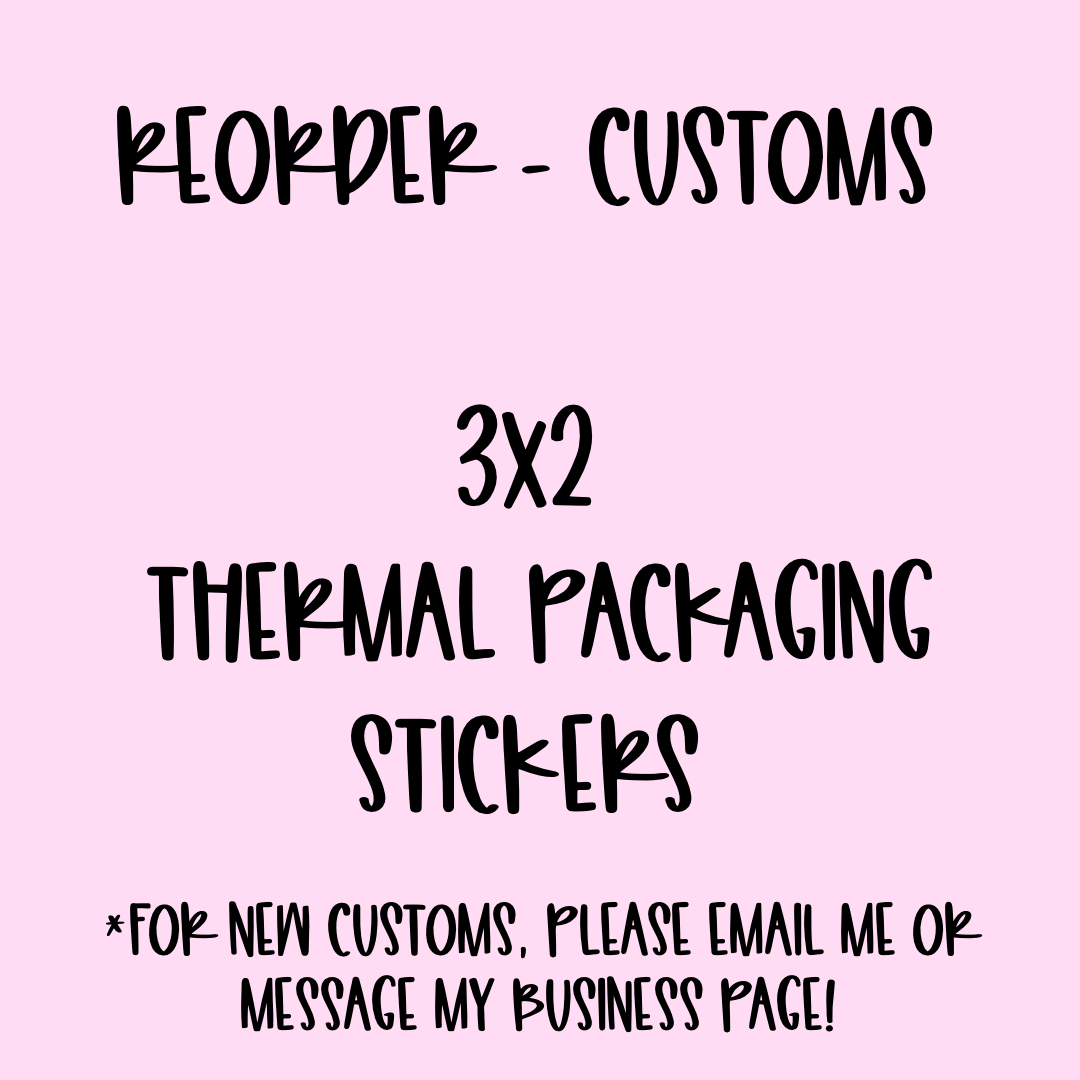 Reorder Customs - 3x2 Thermal Pkg. Stickers – Delaney & Co. Mailers