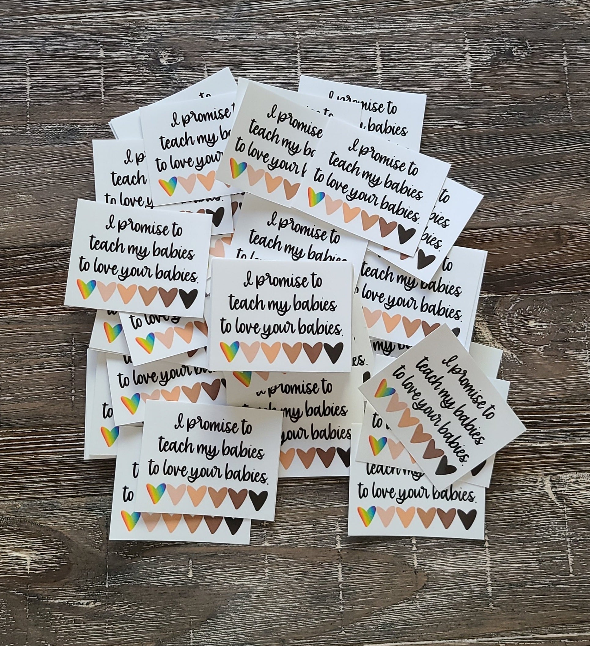 I Promise To Teach My Babies To Love Your Babies [Vinyl Sticker ...