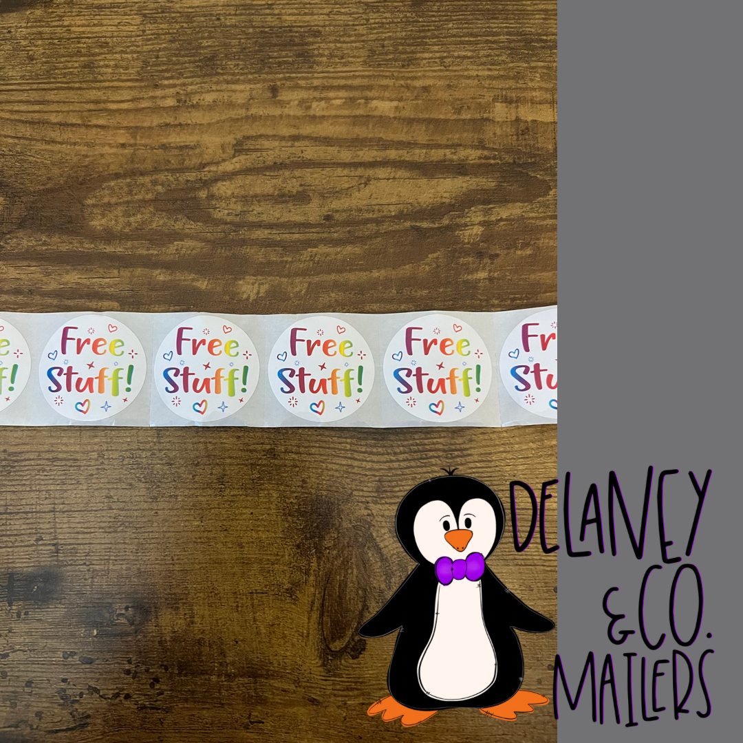 Free Stuff Stickers [50] – Delaney & Co. Mailers